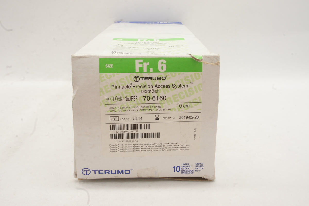 Terumo 70-6160 Pinnacle Precision Access System 6Fr x 10cm - Box of 10 ...