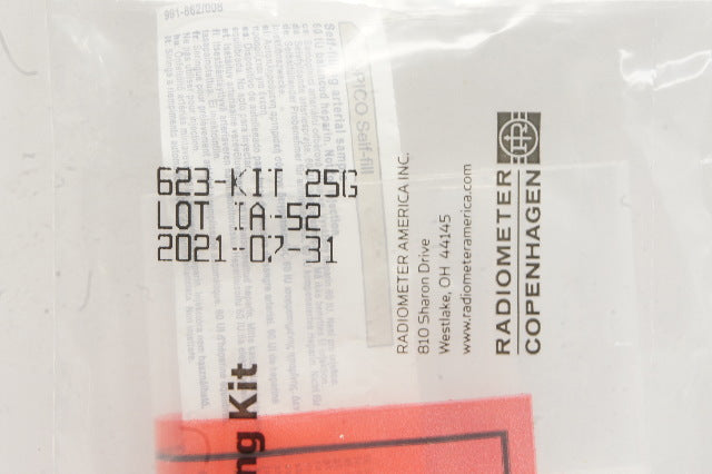 Radiometer Copenhagen 623-KIT SafePICO Arterial Blood Gas Sampling Kit ...
