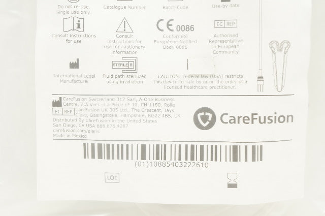 CareFusion MS3500-15 Alaris Secondary Set Vented/Nonvented Hanger 15 m ...