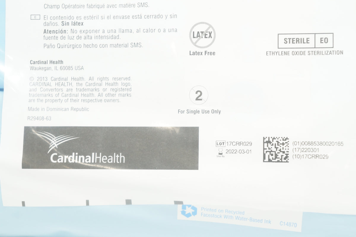 Cardinal Health 29408 Convertors Laparoscopy/Pelviscopy Pack III, Leve ...