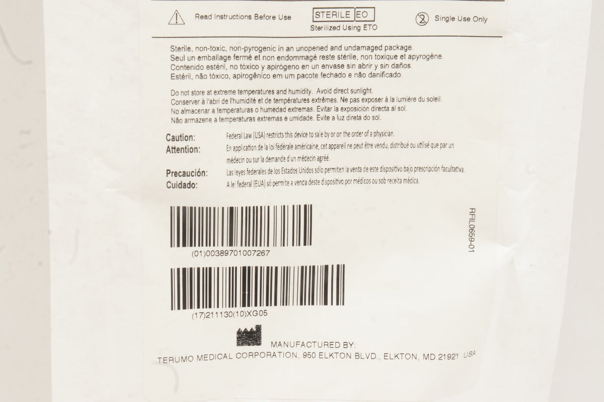 Terumo RSS701 Pinnacle Introducer Sheath 7Fr x 10cm x 0.035inch ...