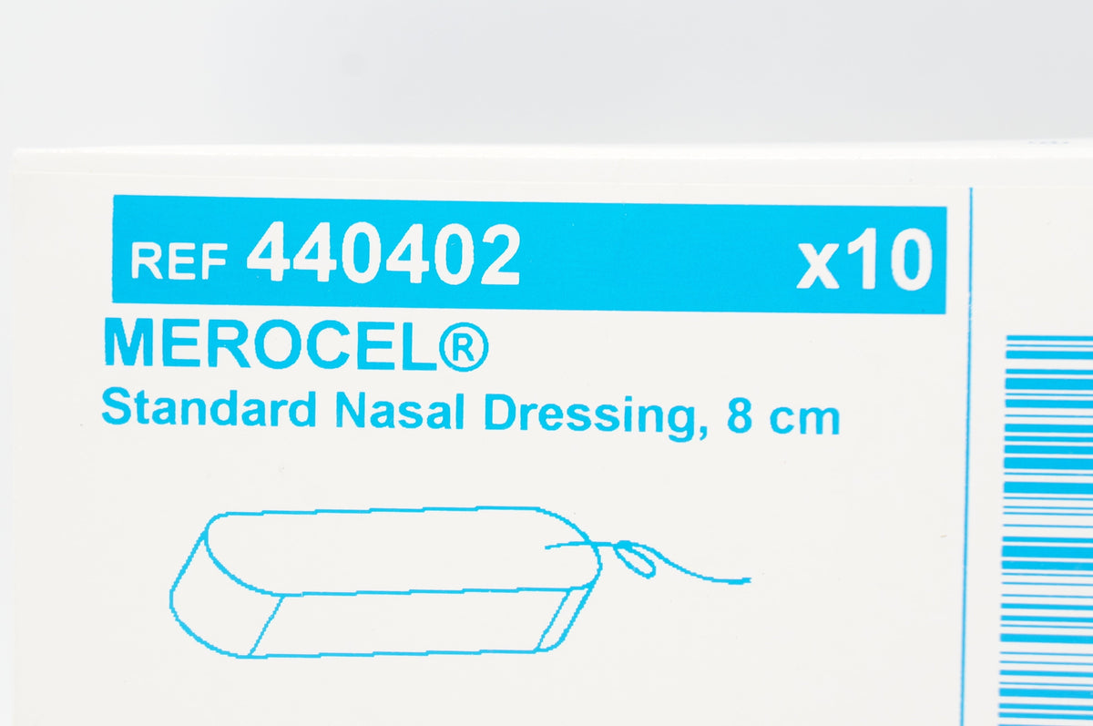 Medtronic 440402 MEROCEL Standard Nasal Dressing 8cm - Box of 10 ...