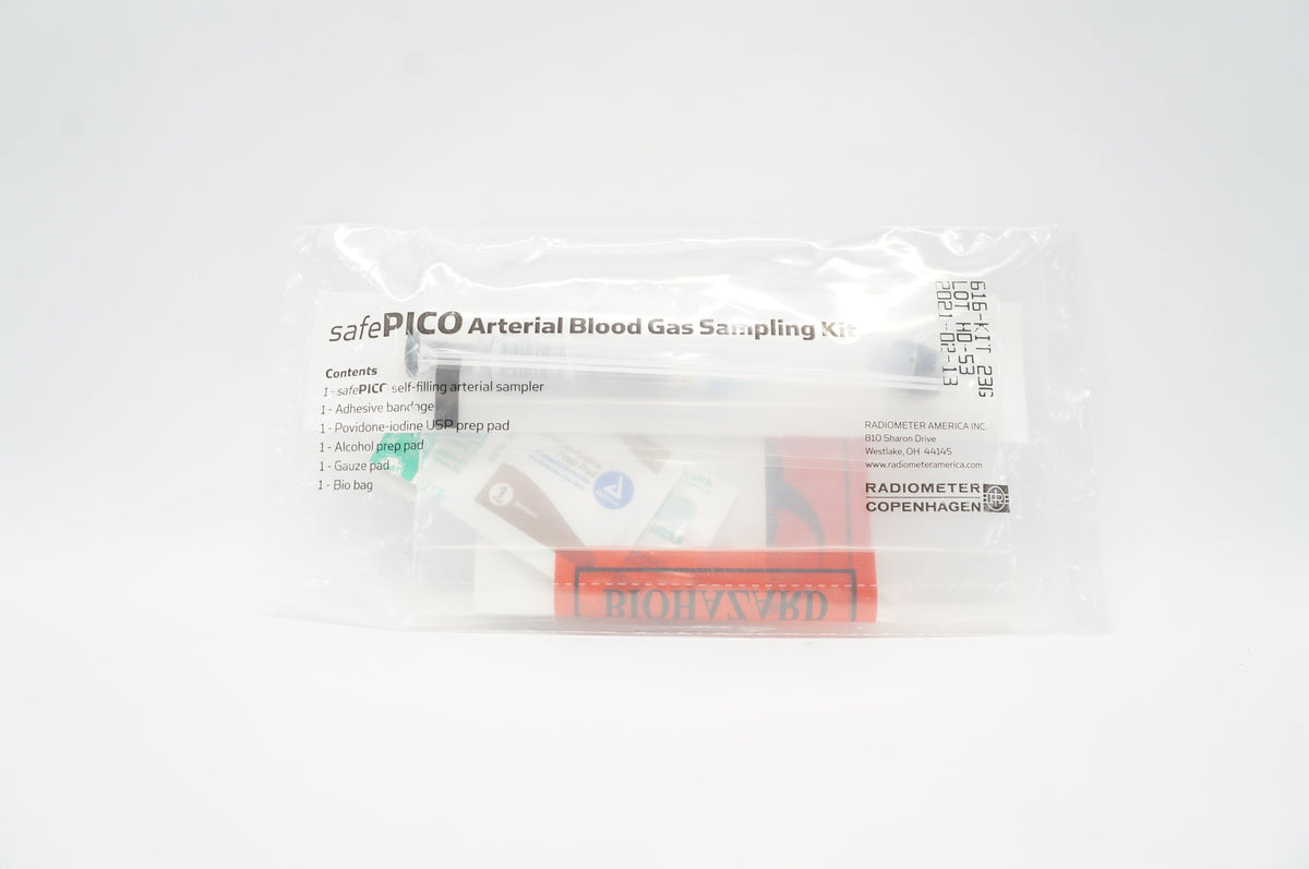Radiometer 616-KIT SafePICO Arterial Blood Gas Sampling Kit 23G (x ...