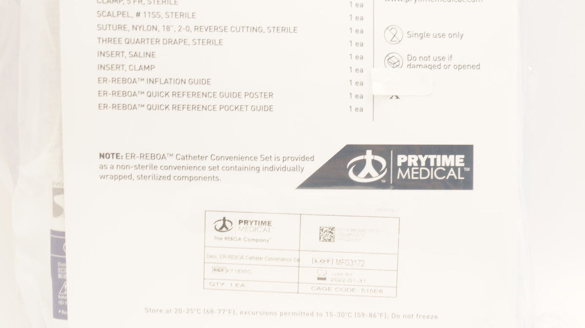 Prytime Medical KT1835C ER-Reboa Catheter Convenience Set – Imedicsales
