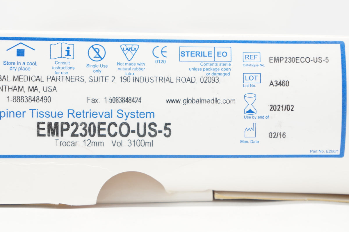 Espiner Medical EMP230ECO-US-5 Tissue Retrieval System, Trocar 12mm(x ...
