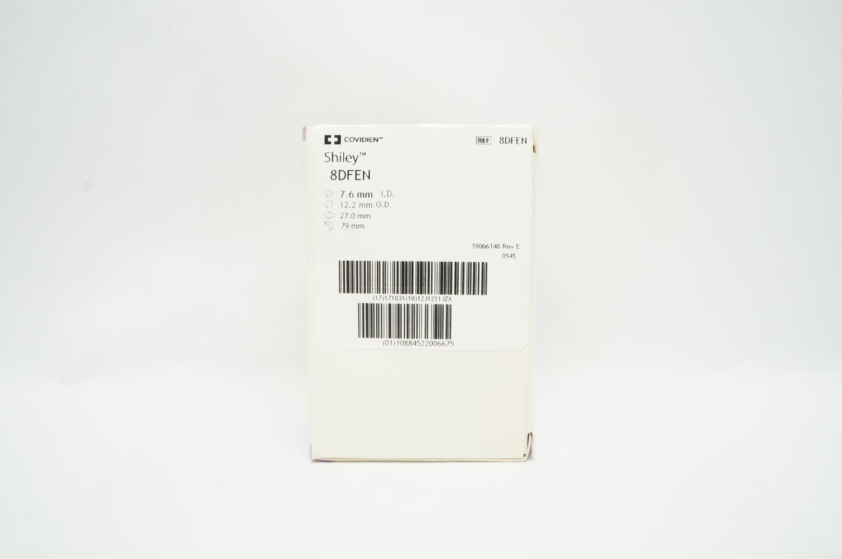 Covidien 8DFEN Shiley Tracheostomy Tube Cuffed 7.6mm 12.2mm (x ...