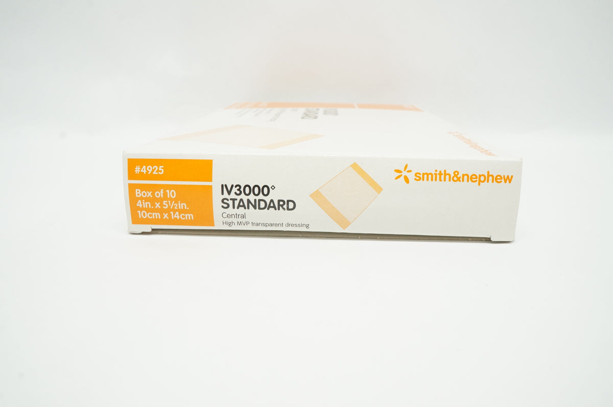 Smith&Nephew 4925 IV3000 Standard Central MVP Transparent Dressing-Box ...
