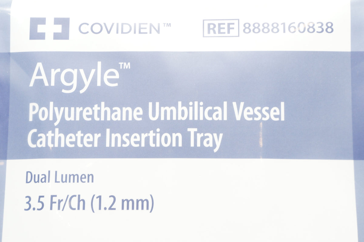 Covidien 8888160838 Argyle Polyurethane Umbilical Vessel Cath. Tray 3 ...