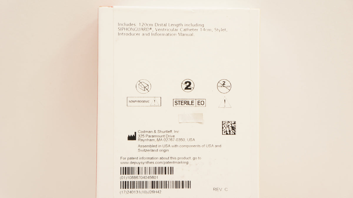 Codman NS0454 Hakim Programmable Cylindrical Valve – Imedicsales