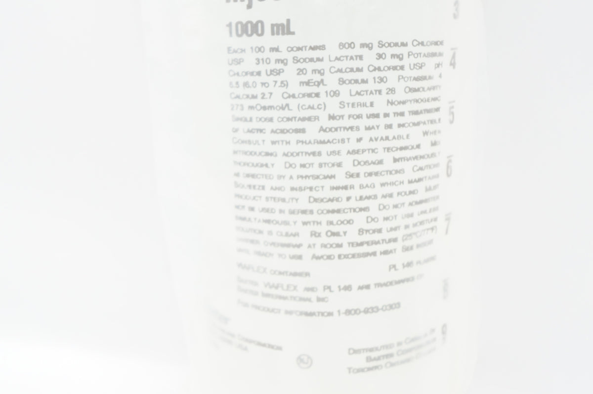 Baxter 2B2324 0.9% Lactated Ringer's Injection USP 1000ml – Imedicsales