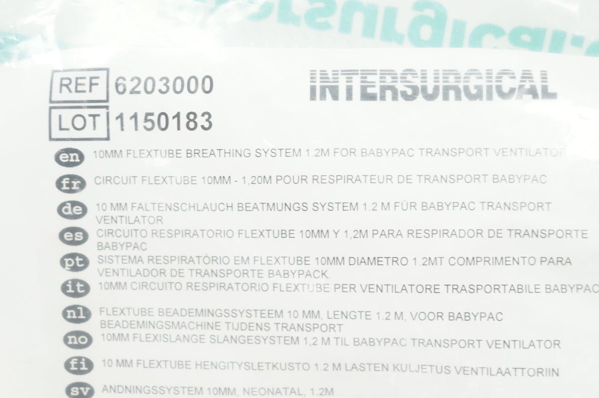 Intersurgical 6203000 FlexTube Breathing System 10mm (x) – Imedicsales