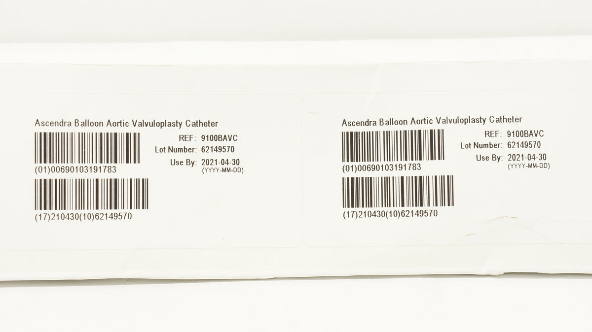 Edwards 9100BAVC Ascendra Balloon Aortic Valvuloplasty Cath. 20mm x3cm ...