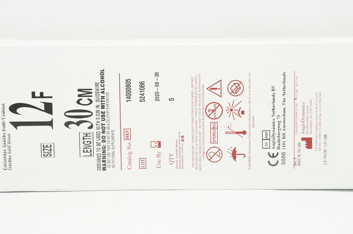 AngioDynamics 14000805 Total Abscession General Drainage Cath 12F 30cm ...