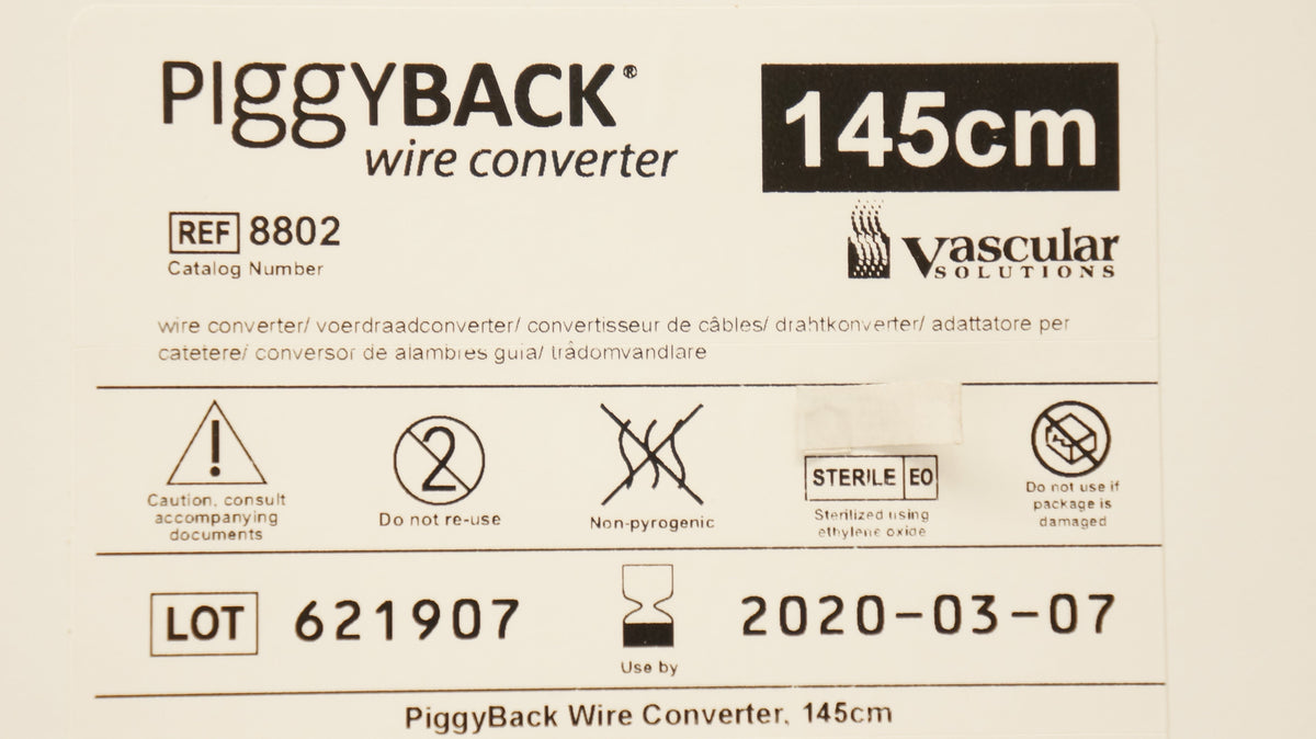 Vascular Solutions 8802 Piggyback Wire Converter 145cm (x) – Imedicsales