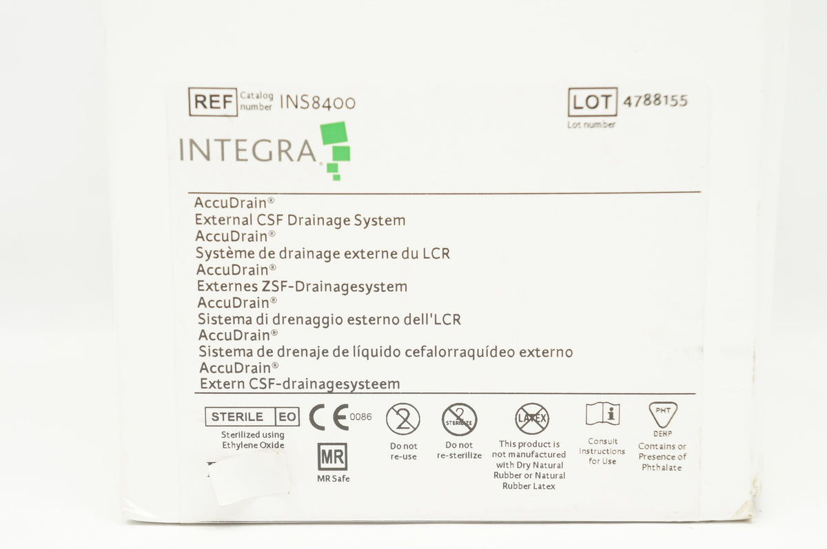 Integra INS8400 AccuDrain External CSF Drainage System – Imedicsales