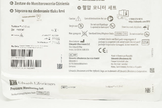 Edwards Lifesciences PX2X2MT Pressure Monitoring Set (x) – Imedicsales