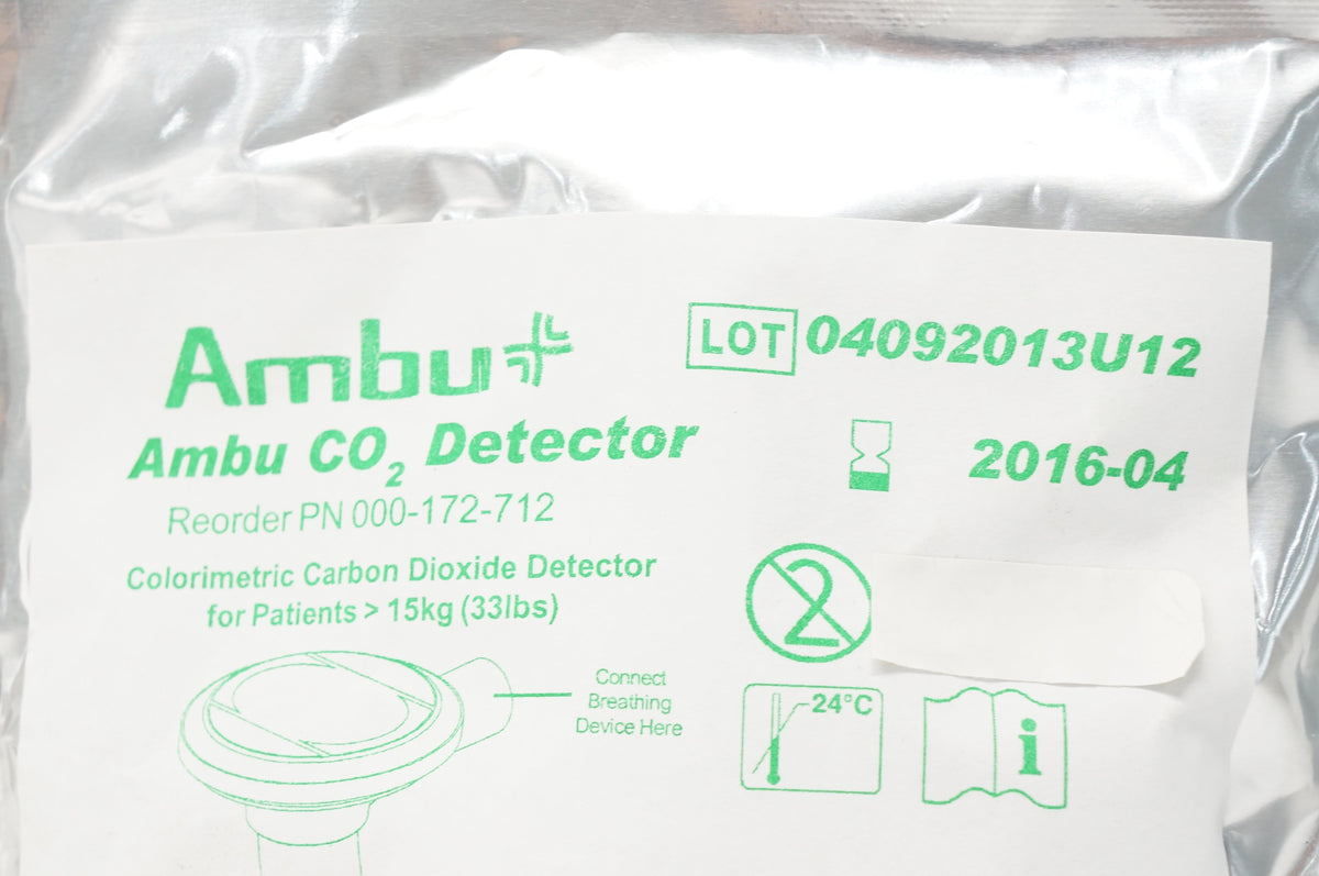 Ambu PN 000-172-712 Colorimetric Carbon Dioxide CO2 Detector > 33lbs ...