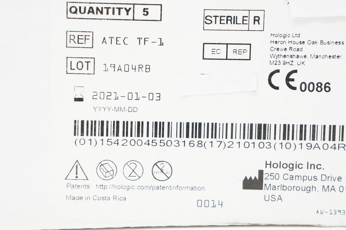 Hologic ATEC TF-1 ATEC Breast Biopsy & Excision System (x) - Box of 5 ...