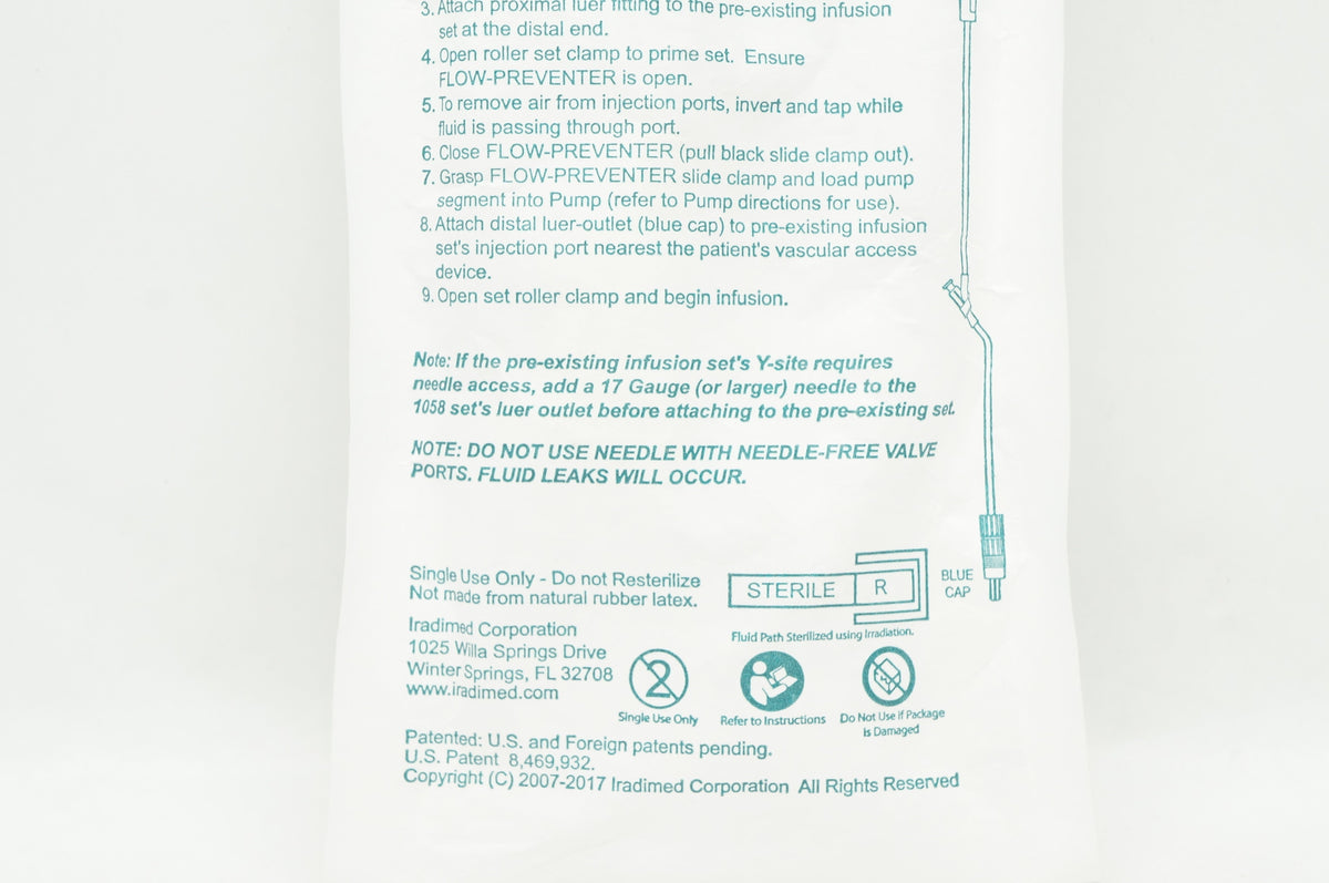 Iradimed 1058 MRidium MRI Infusion Extension Set 1000 Series - 92inch ...
