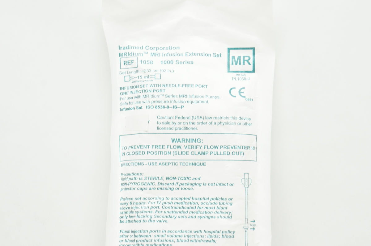 Iradimed 1058 MRidium MRI Infusion Extension Set 1000 Series - 92inch ...