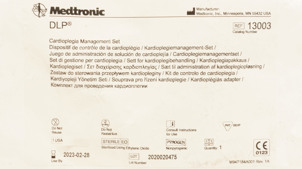 Medtronic 13003 DLP Cardioplegia Management Set – Imedicsales