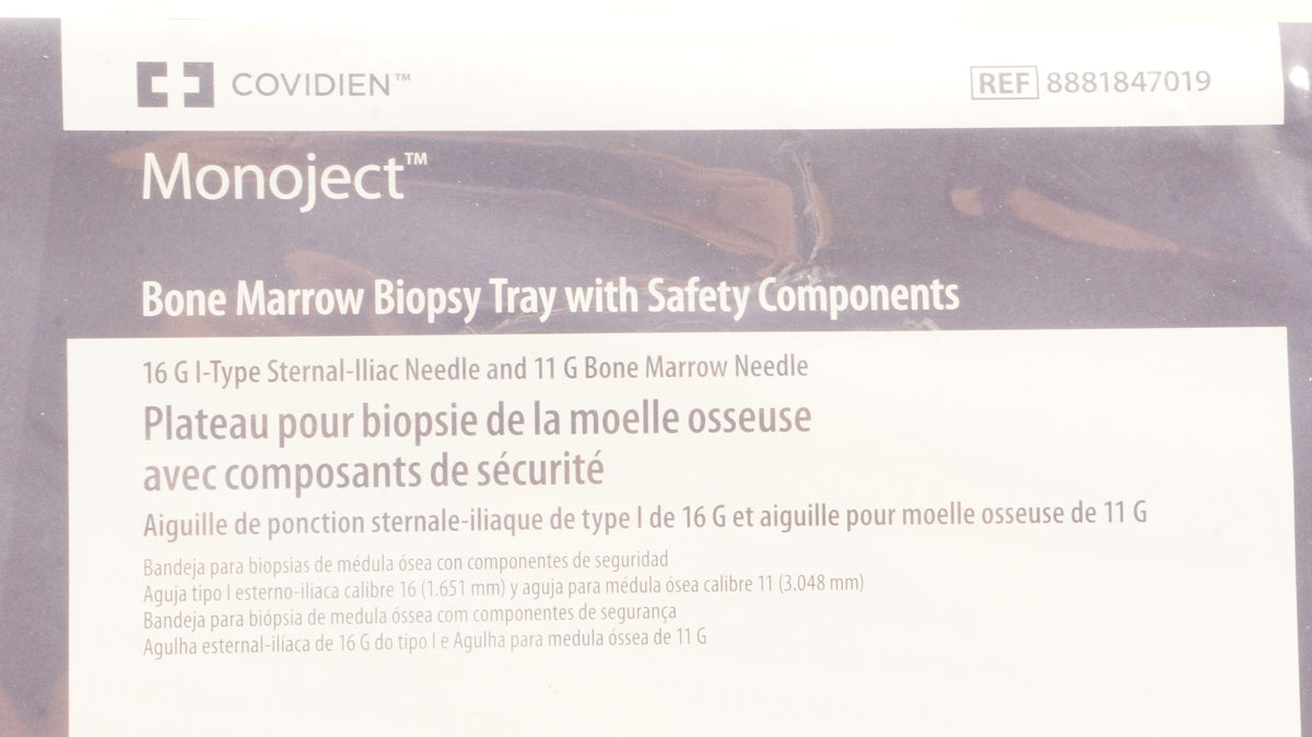 Covidien 8881847019 Monoject Bone Marrow Biopsy Tray with Safety Compo ...