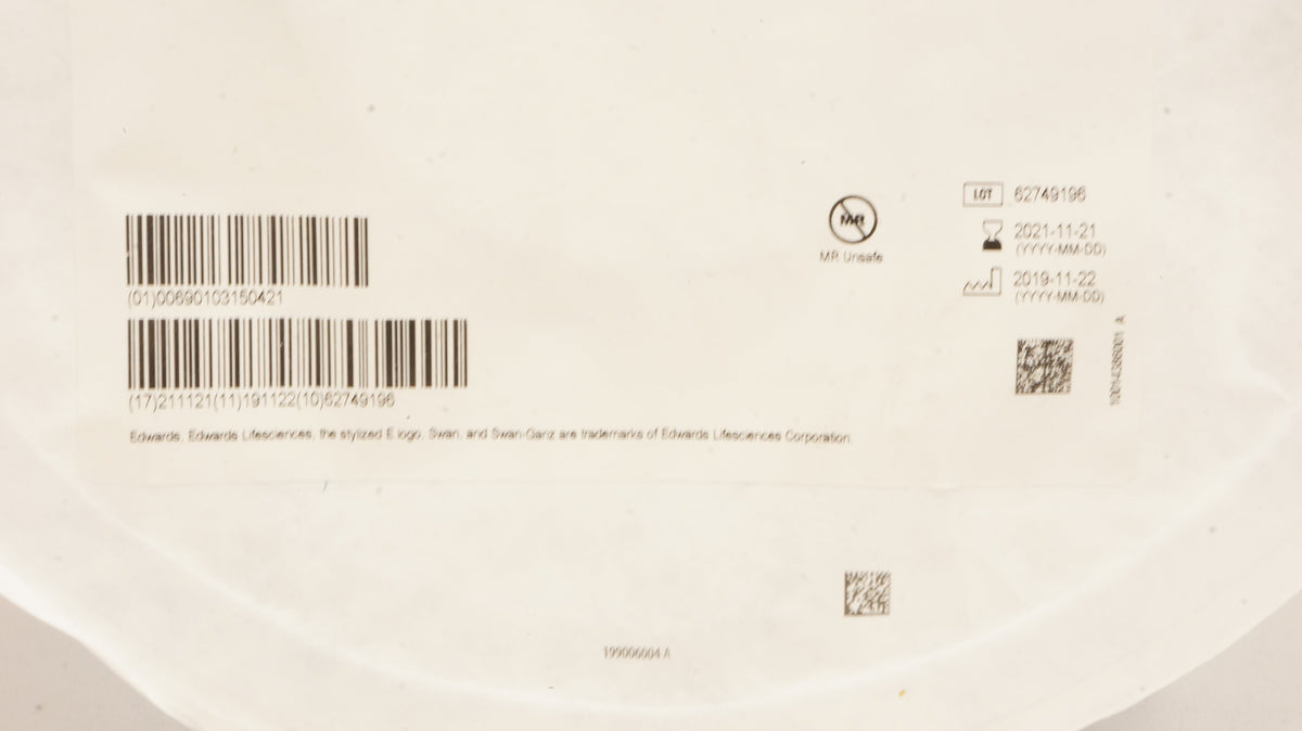 Edwards Lifesciences D97120F5 Swan-Ganz Bipolar Pacing Cath. 5F x 90cm ...