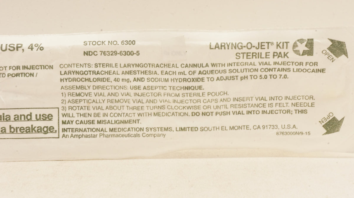 IMS 6300 Laring-o-Jet Sterile Pak 160mg x 4mL (x) – Imedicsales