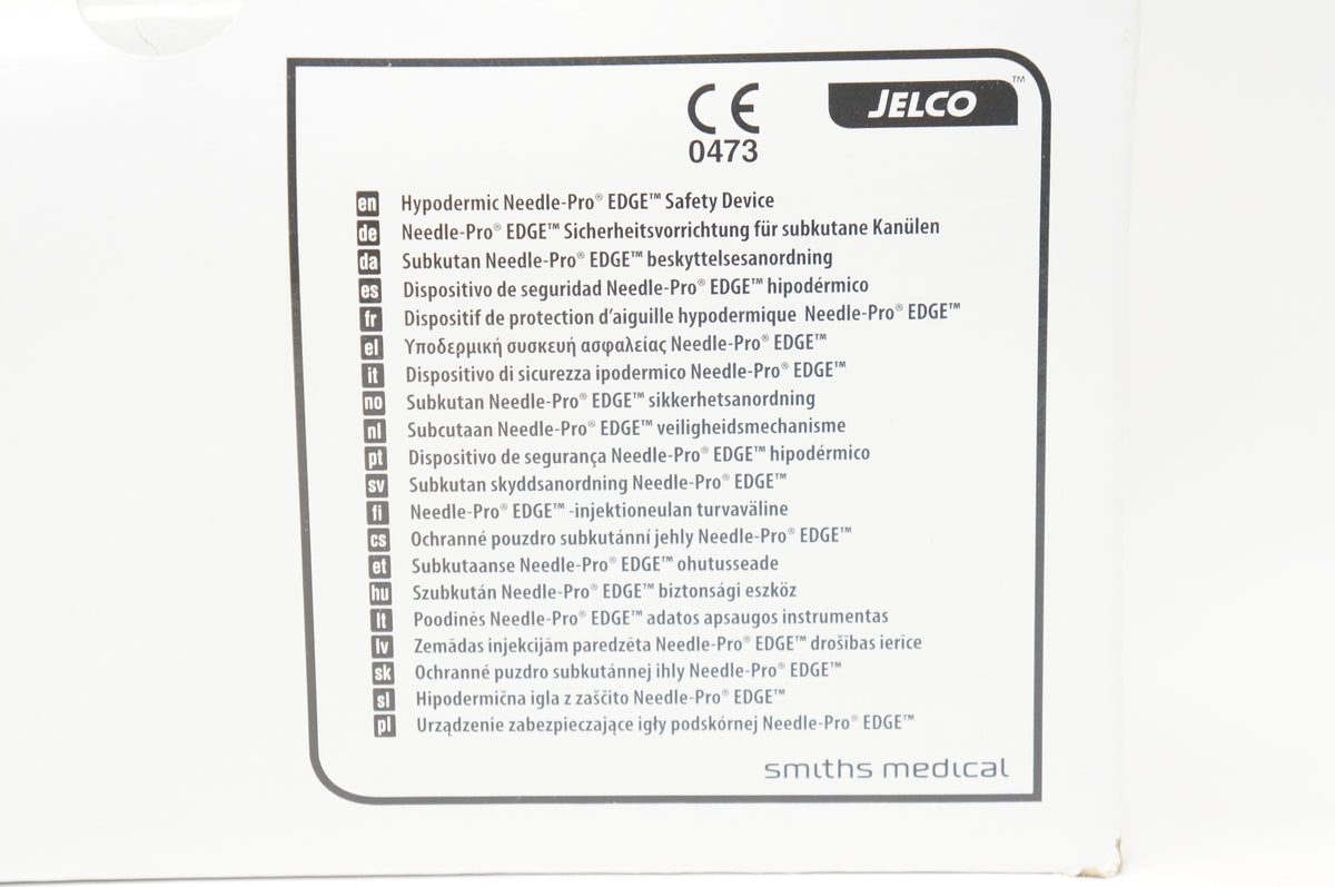 Smiths Medical 401815 Jelco Hypodermic Safety Device 18G x 1 1/2(x ...