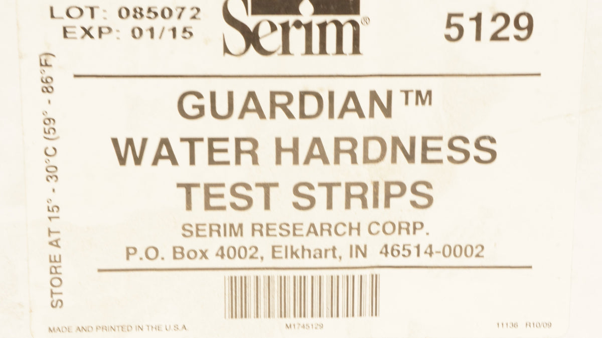 Serim 5129 Guardian Water Hardness Test Strips (x) – Imedicsales