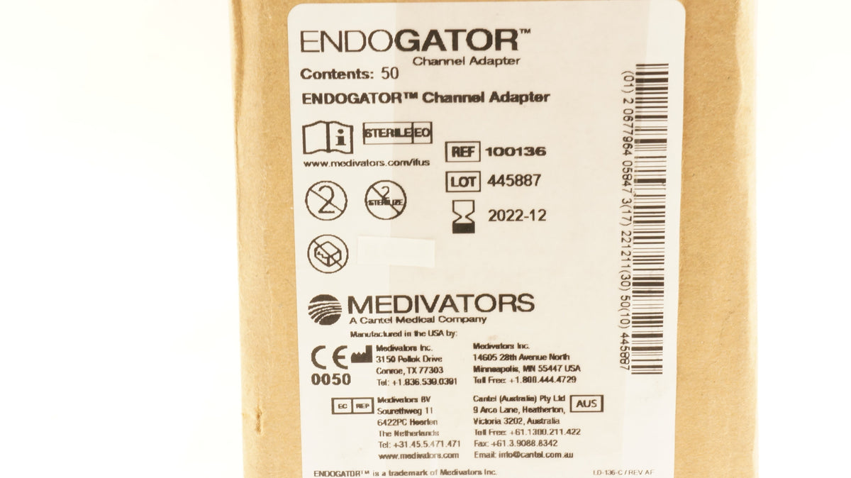 Medivators 100136 Endogator Channel Adapter - Case of 50 – Imedicsales