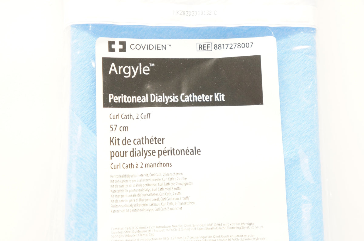 Covidien 8817278007 Argyle Peritoneal Dialysis Catheter Kit 57cm (x ...