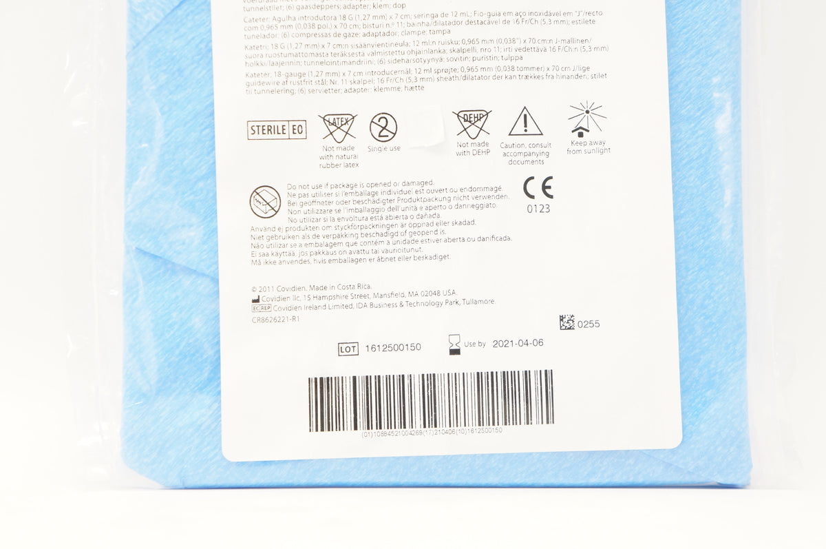 Covidien 8817278007 Argyle Peritoneal Dialysis Catheter Kit 57cm (x ...