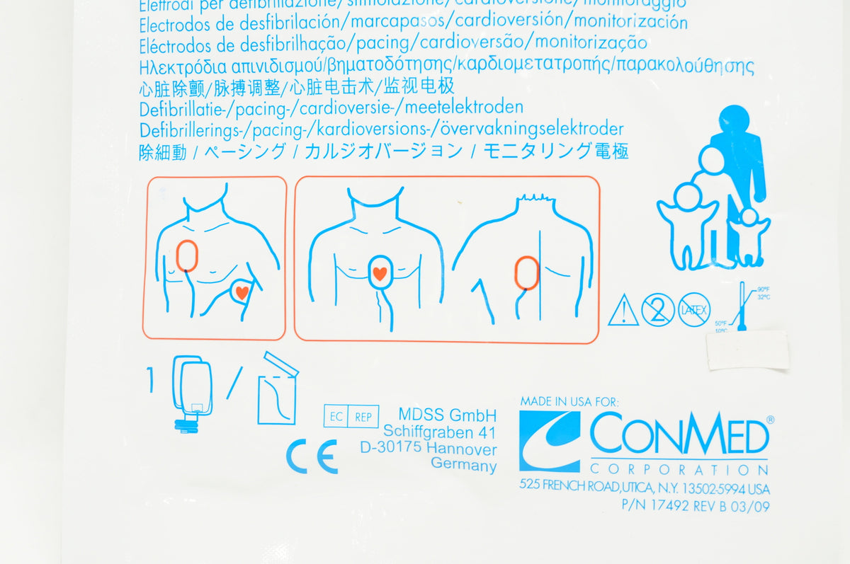 ConMed 2516Z PadPro Radiotranslucent Electrode, Adult – Imedicsales