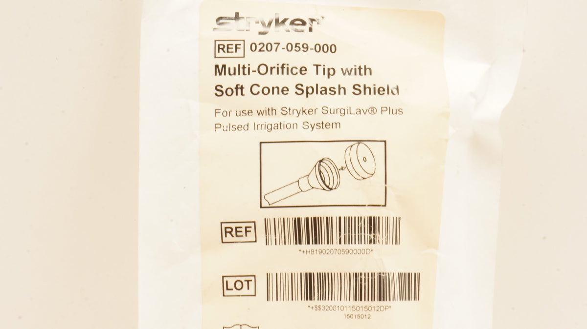 Stryker 0207-059-000 Multi-Orifice Tip with Soft Cone Splash Shield (x ...