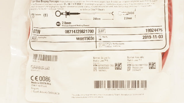 Boston Scientific M00515030 Radial Jaw 4 Hot Single Use Biopsy Foceps ...