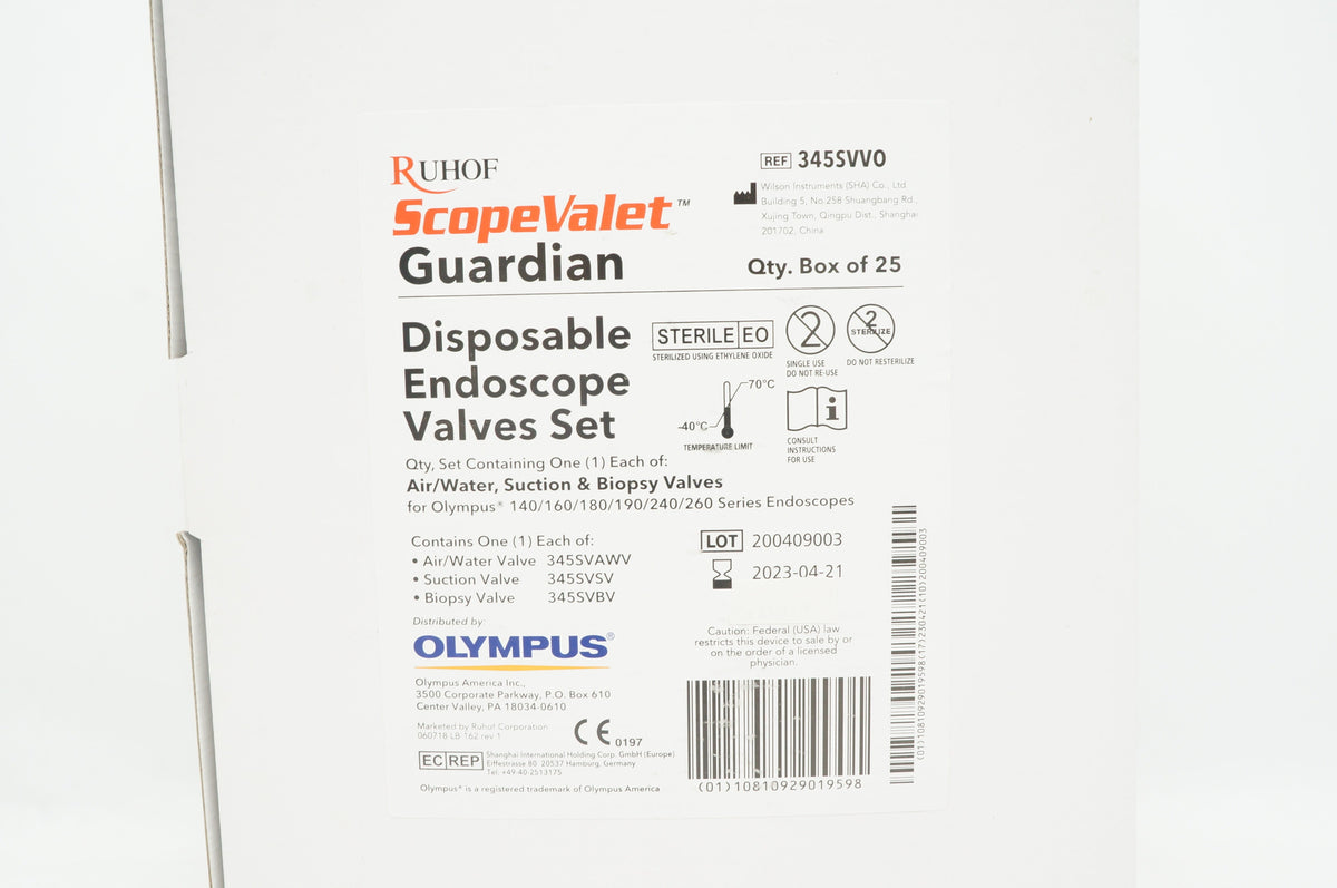 Wilson Instruments 345SVVO ScopeValet Guardian Disposable Valves Set ...