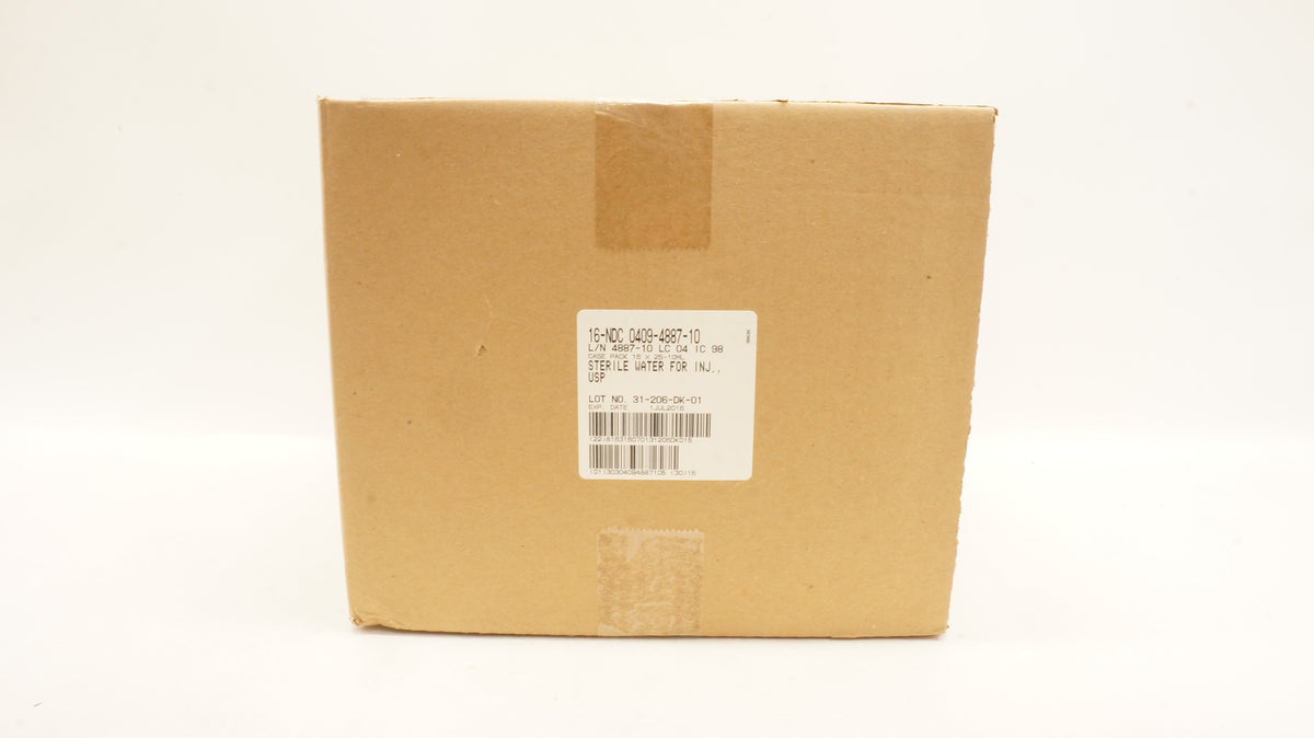 Hospira 0409-4887-10 Sterile Water For Injection 10ML (x) - Case of 40 ...