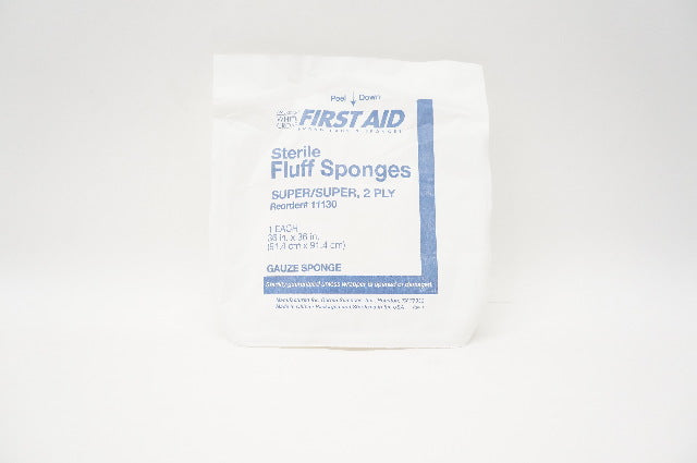 First Aid 11130 Sterile Fluff Sponges, Gauze Sponge Super/Super 2-Ply ...