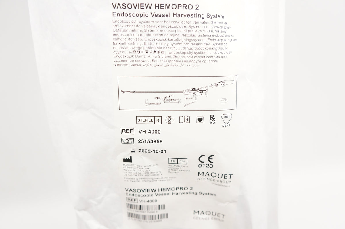 Maquet VN-4000 Vasovien Hemopro 2 Endoscopic Vessel Harvesting System ...