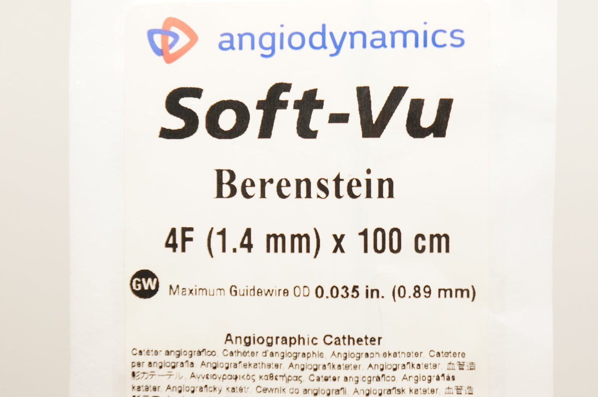 Angiodynamics 10723501 Soft-Vu Berenstein AngiographicCath. 4Fx100cm ...