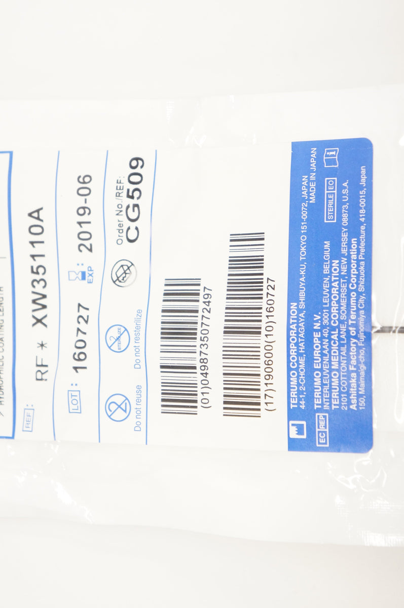 Terumo XW35110A GLIDECATH Multipurpose Angiographic Cath. 5Frx .038inc ...