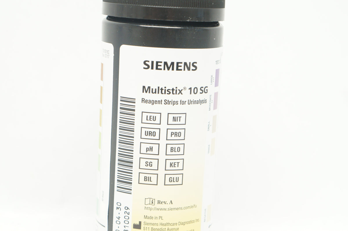 Siemens 2161 Multistix 10 SG Reagent Strips for Urinalysis (x ...