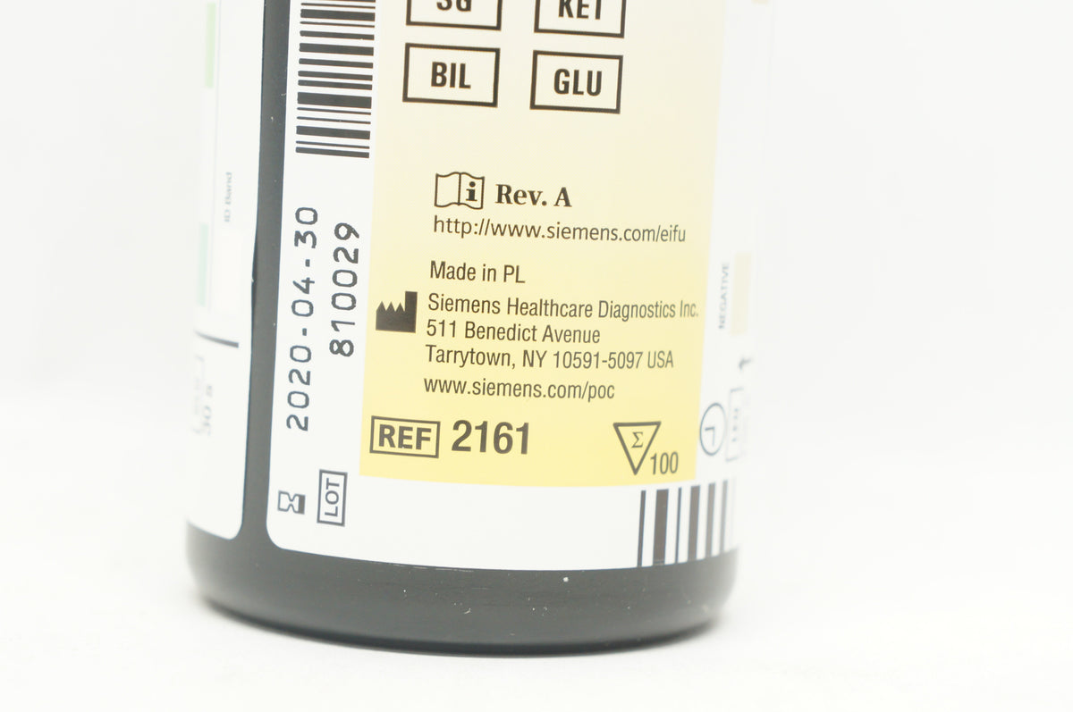 Siemens 2161 Multistix 10 SG Reagent Strips for Urinalysis (x ...