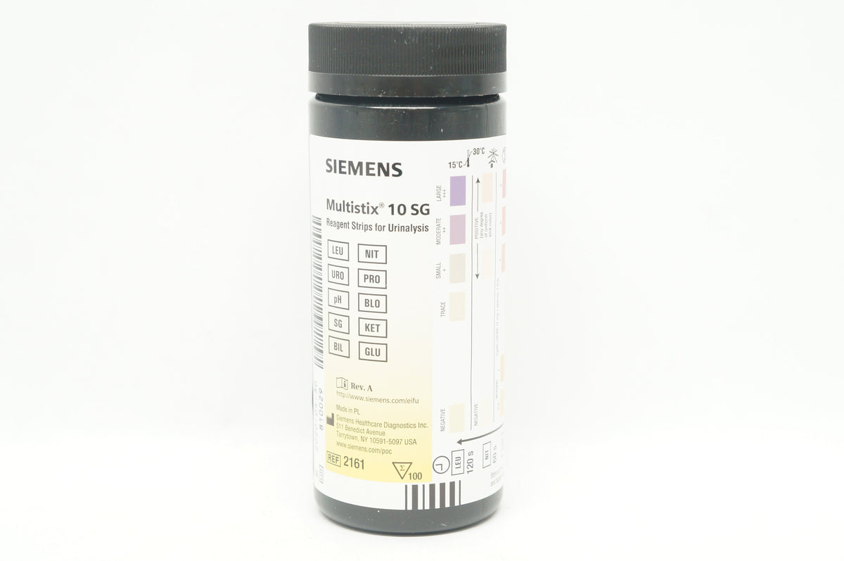 Siemens 2161 Multistix 10 SG Reagent Strips for Urinalysis (x ...