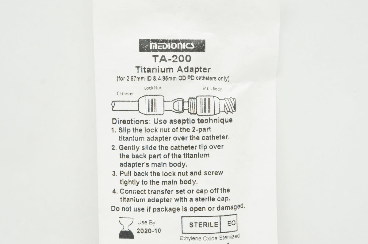 Medionics TA-200 Titanium Adapter, Sterile (x) – Imedicsales
