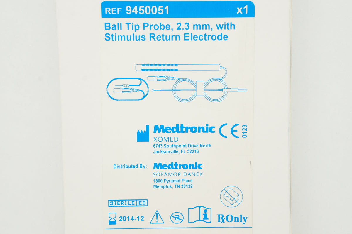Medtronic 9450051 Ball Tip Probe, 2.3mm with Stimulus Return Electrode ...