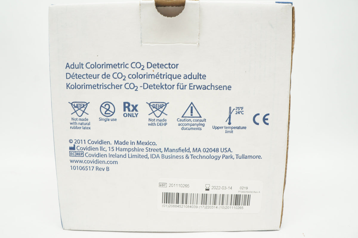Covidien EASYCAP II Nellcor Adult Colorimetric CO2 Detector >15kg - Bo ...
