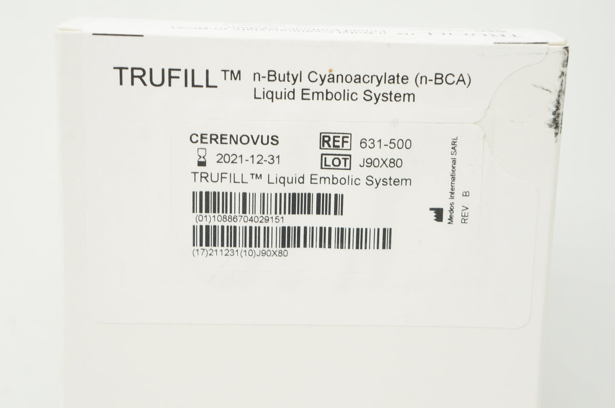 Medos 631-500 TruFill n-Butyl Cyanoacrylate (n-BCA) Liquid Embolic Sys ...