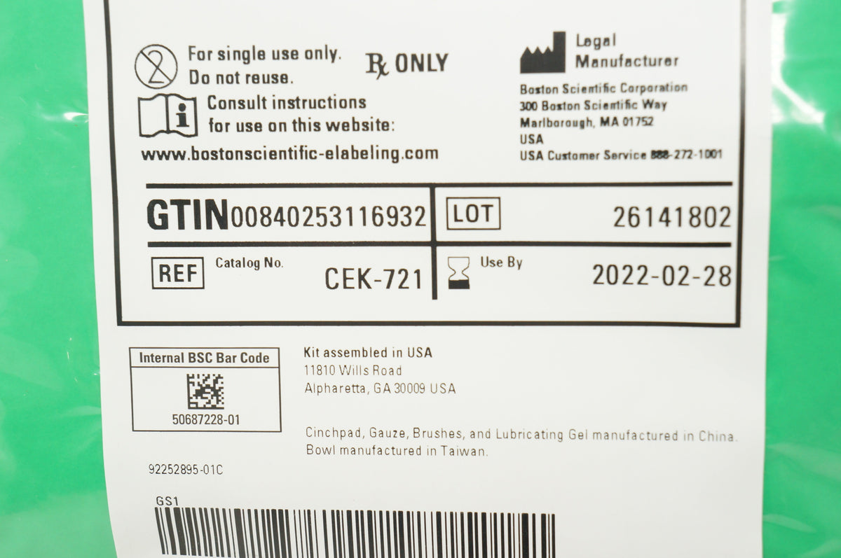 Boston Scientific CEK-721 Compliance Endokit – Imedicsales